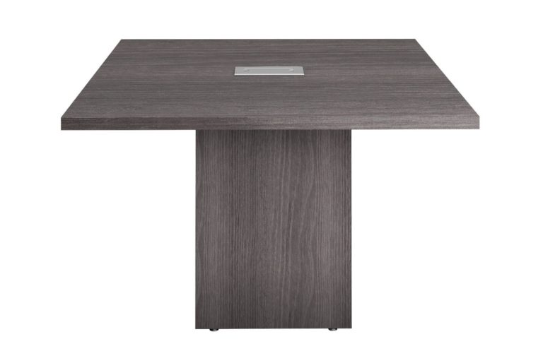 4' conference table with cube base gray - Mad Man Mund